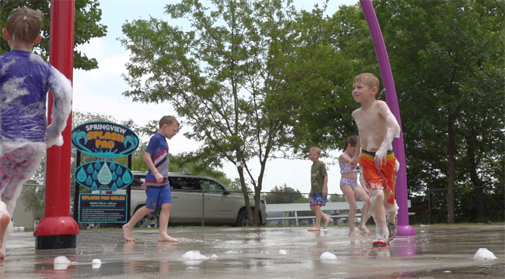 No pool? No problem. Springview launches new splash pad - SANDHILLS ...